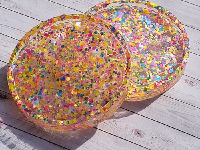 Confetti Resin Coasters for Beginners - All DIY Crafts