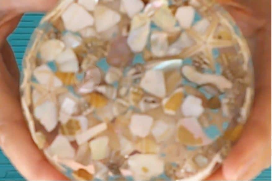 Seashells In Resin Coasters - All DIY Crafts