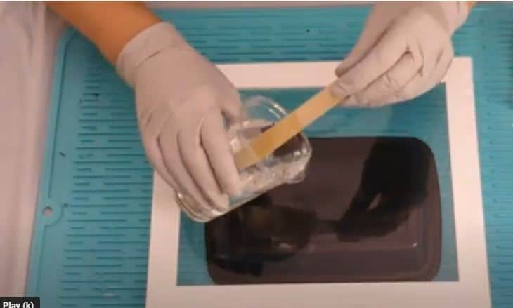 Seaglass Resin Beach Art: Dark Blue Wave Picture - All DIY Crafts